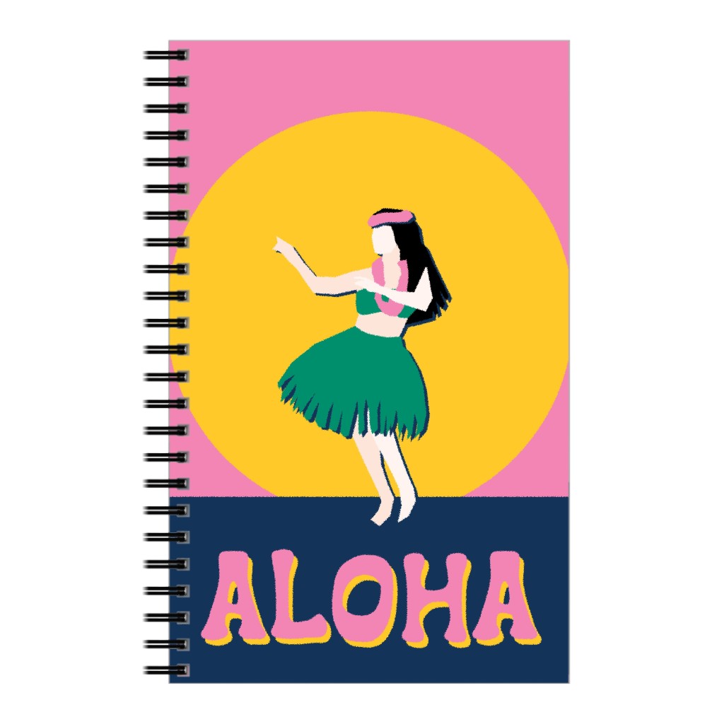 Aloha Hawaiian Hula Dancer Notebook | Shutterfly