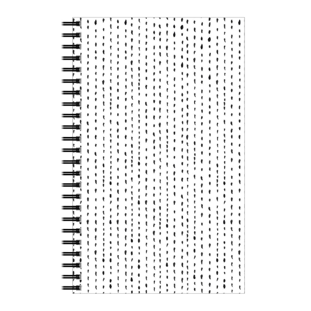 Woodland - Little Dots of Stripes - Black and White Notebook | Shutterfly
