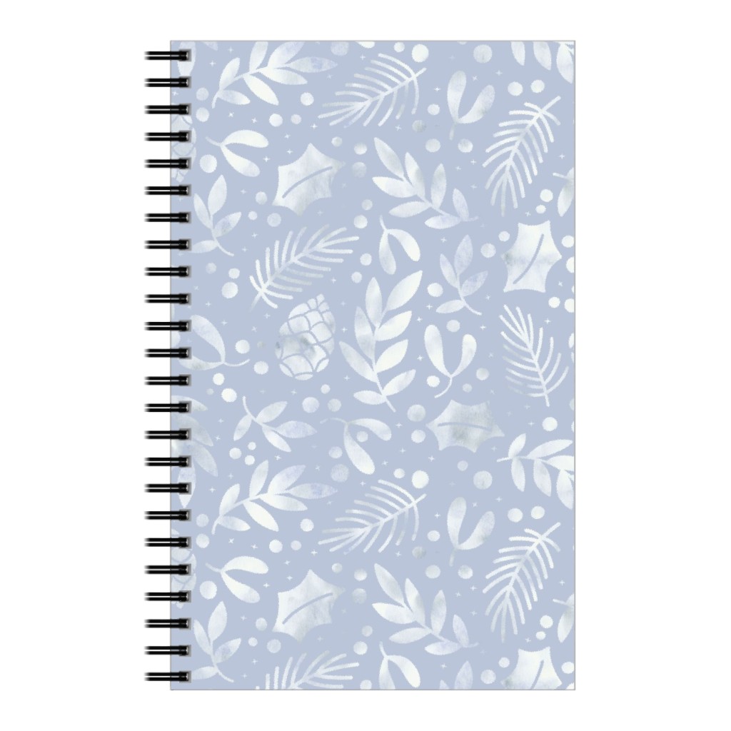 Frozen Winter Florals - Silver Notebook | Shutterfly
