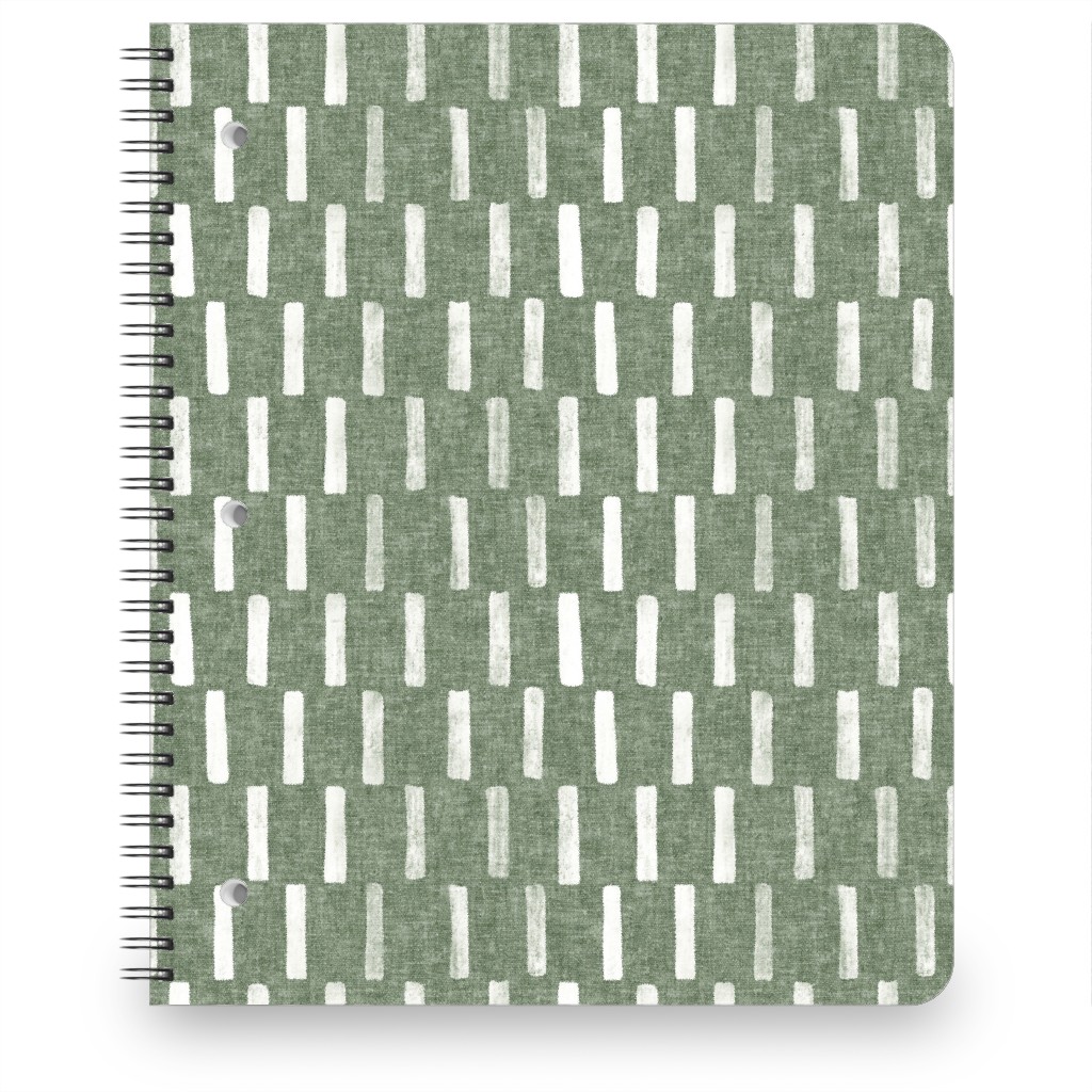 Block Print Dash - Sage Notebook | Shutterfly