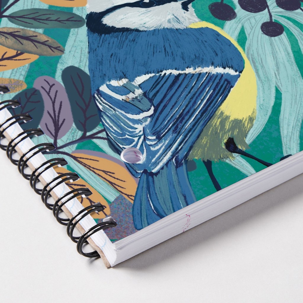 Birds & Berries - Blue Notebook | Shutterfly