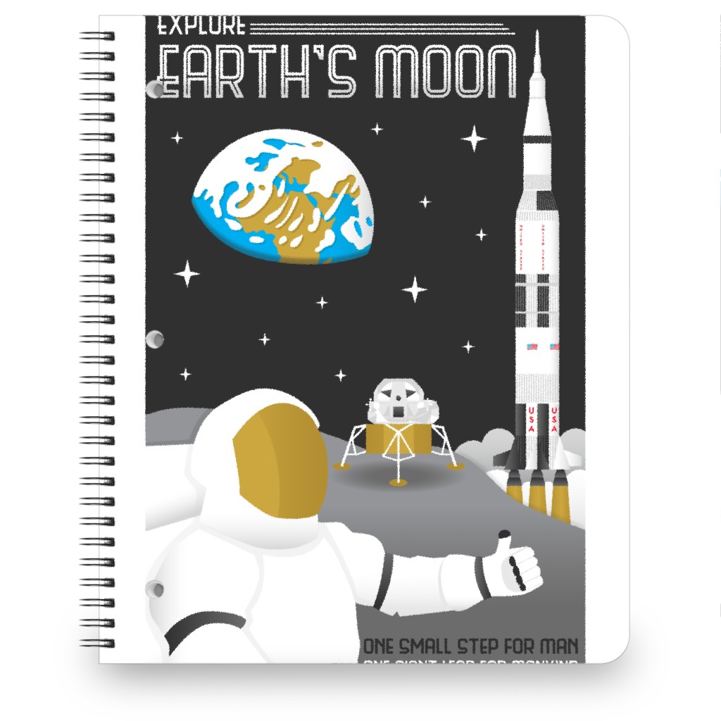 Explore Earth's Moon - Multi Notebook | Shutterfly
