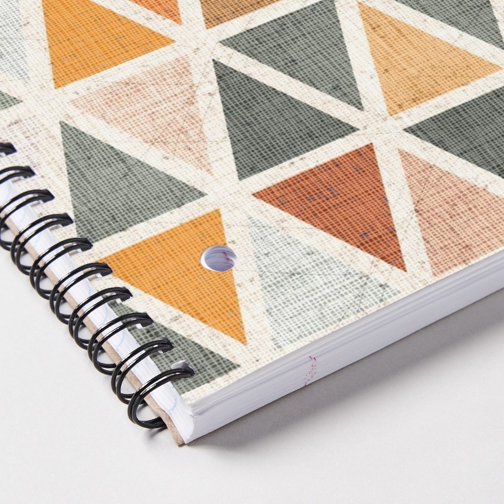 Triangles - Grey and Orange Notebook | Shutterfly