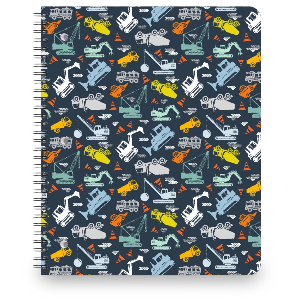 Construction Trucks - Multicolor Notebook | Shutterfly