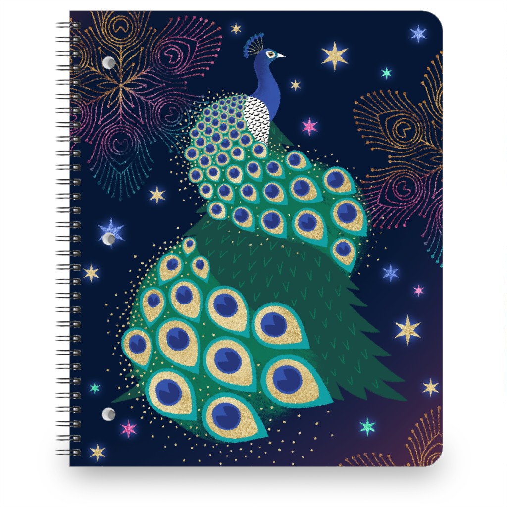 Peacock Sky - Navy Notebook | Shutterfly