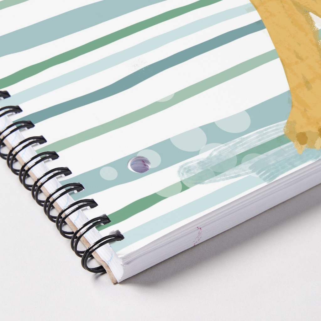 Woof, Dog - Yellow and Blue Notebook | Shutterfly