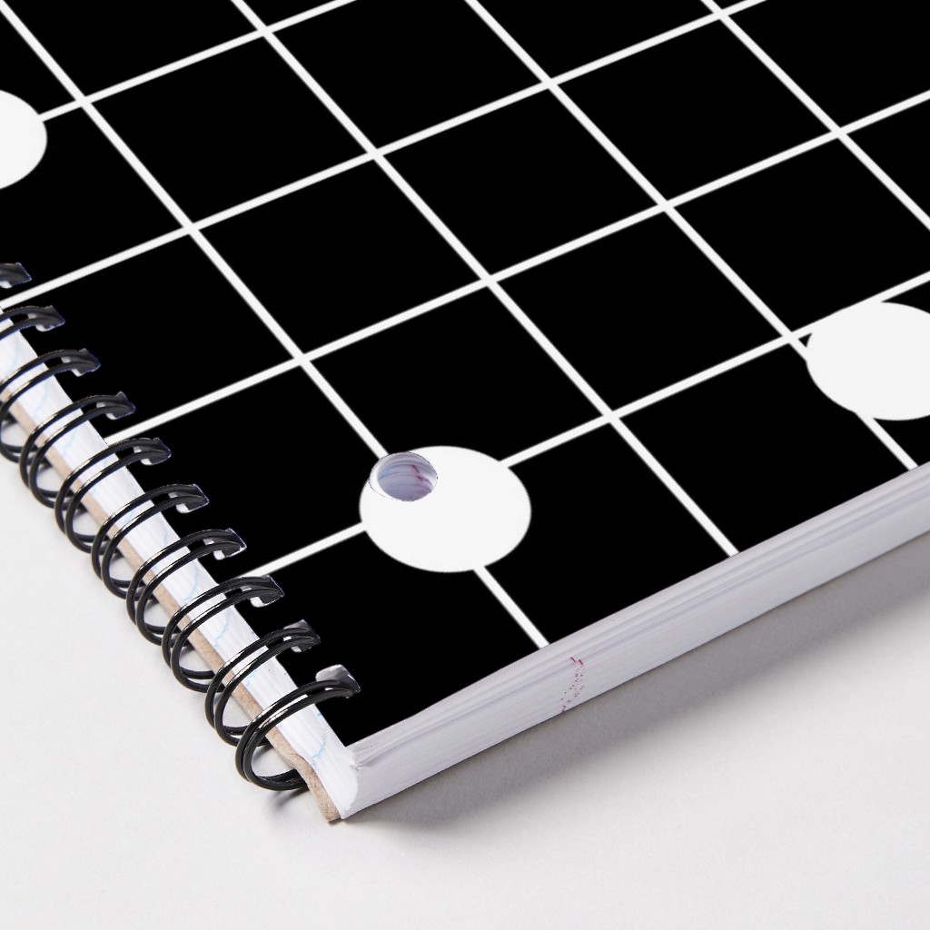 Dot Line - Black and White Notebook | Shutterfly