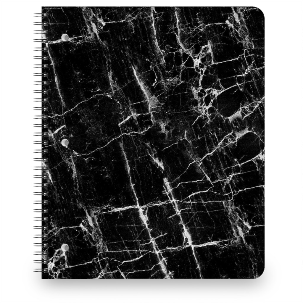 Cracked Black Marble Notebook | Shutterfly