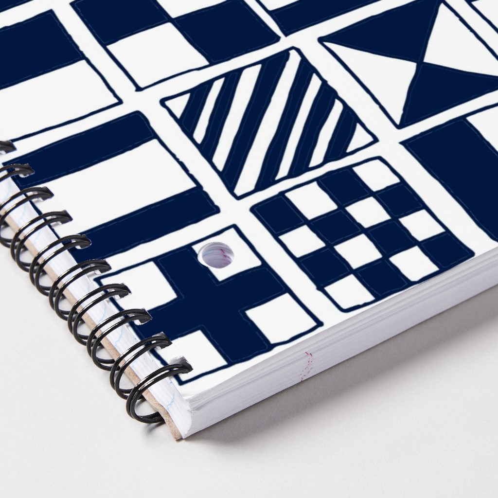 Sailing Flags - Navy Blue Notebook | Shutterfly
