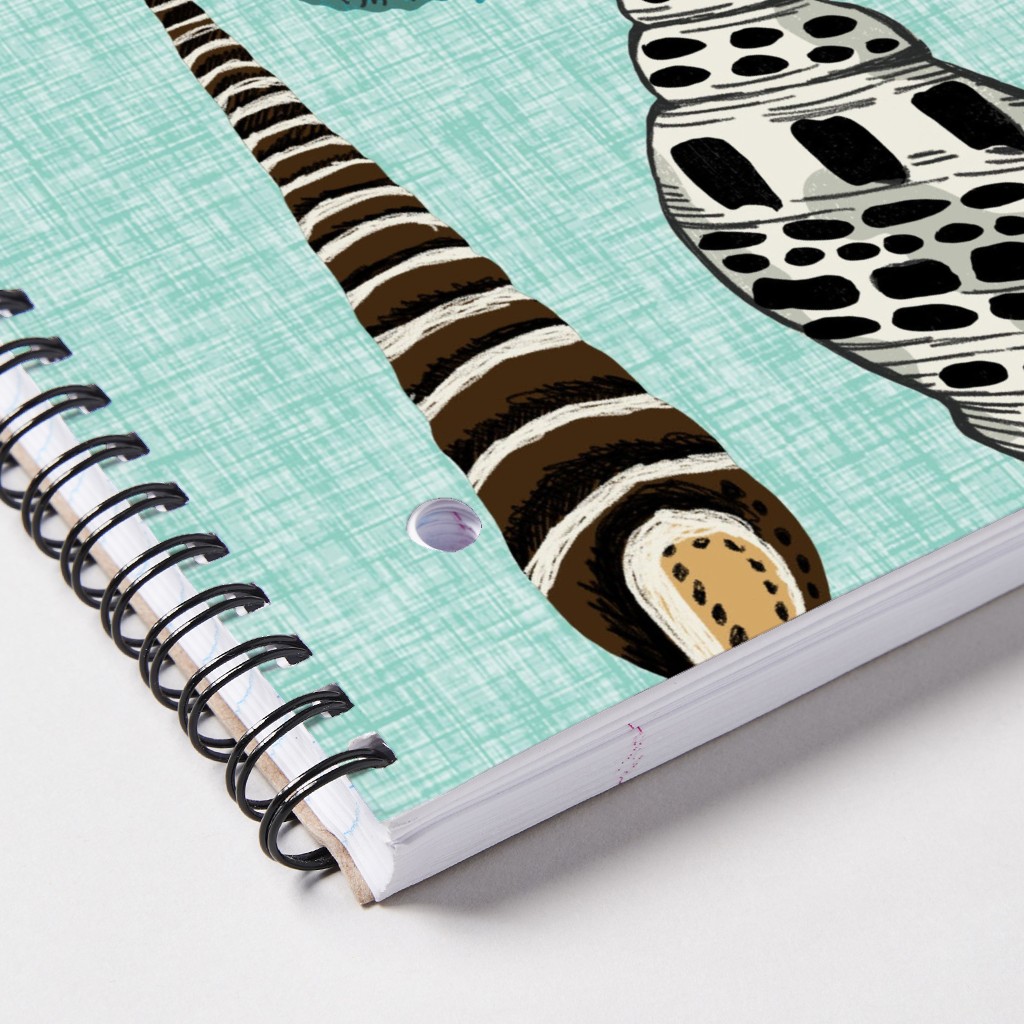 Ocean Shells - Multi on Mint Notebook | Shutterfly