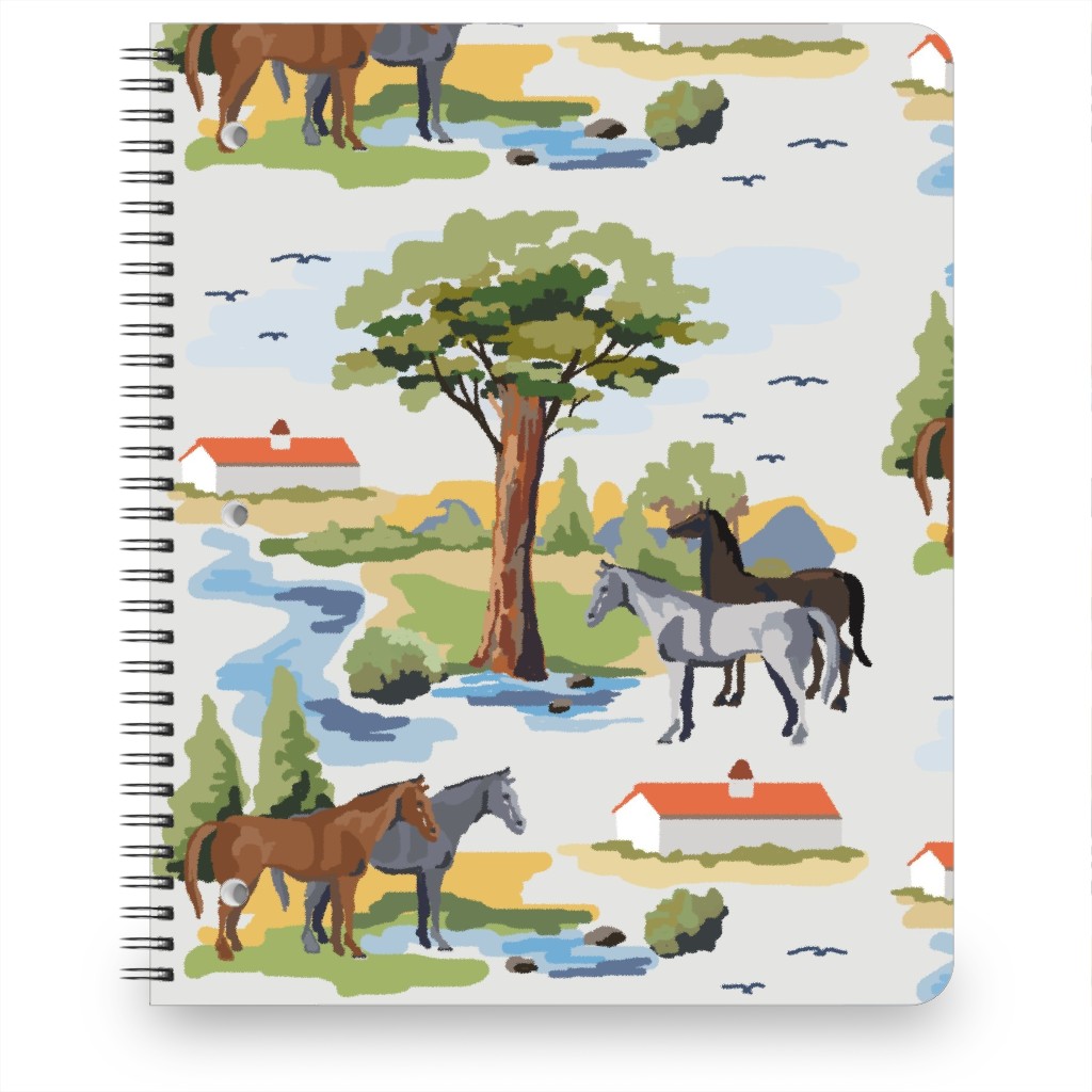 Horses and a Meadow - Multicolor Notebook | Shutterfly