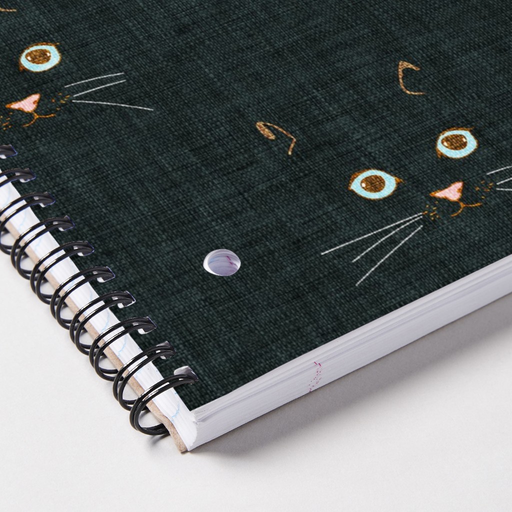 Cat Face - Black Notebook | Shutterfly