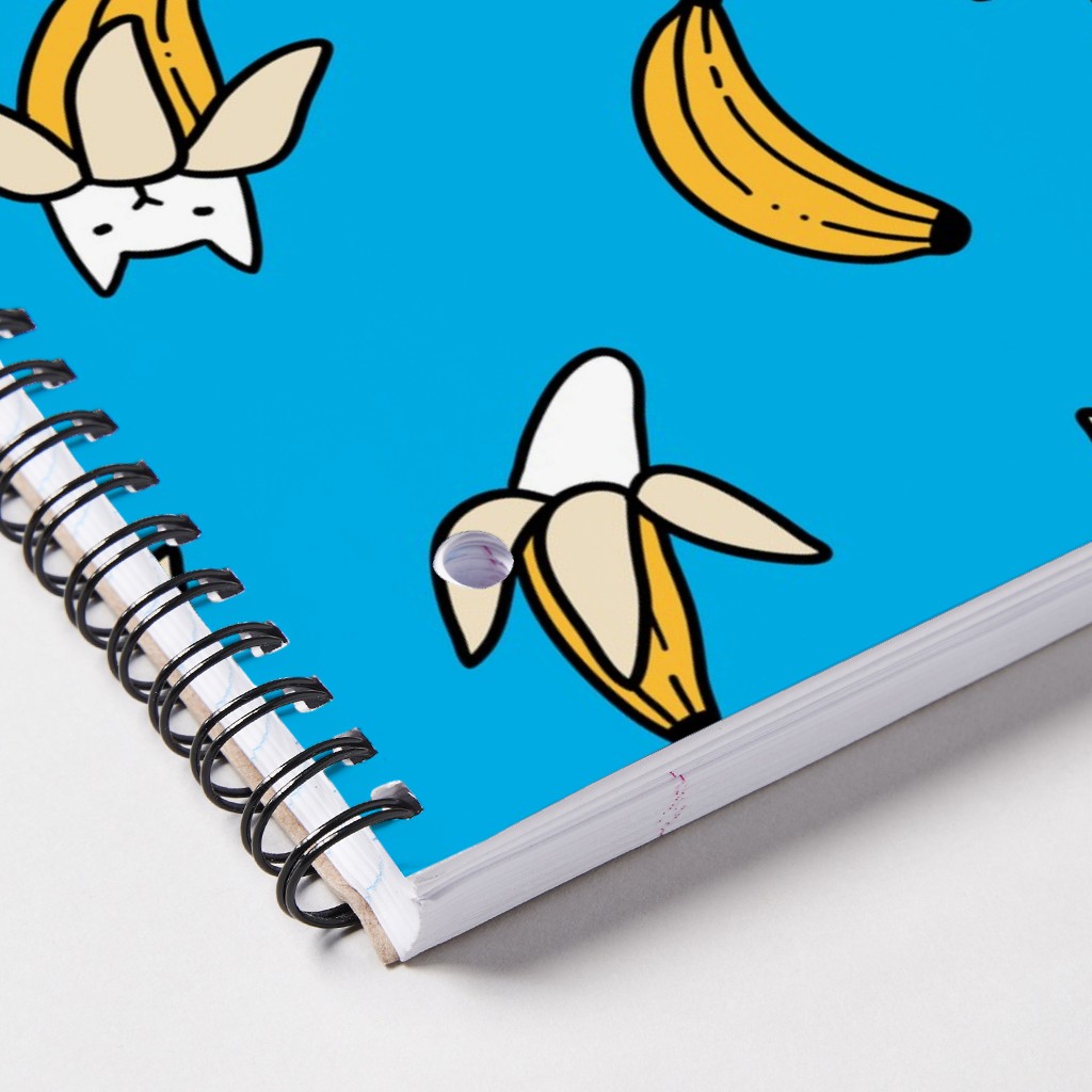 Funny Yummy Banana Cats - Blue Notebook | Shutterfly