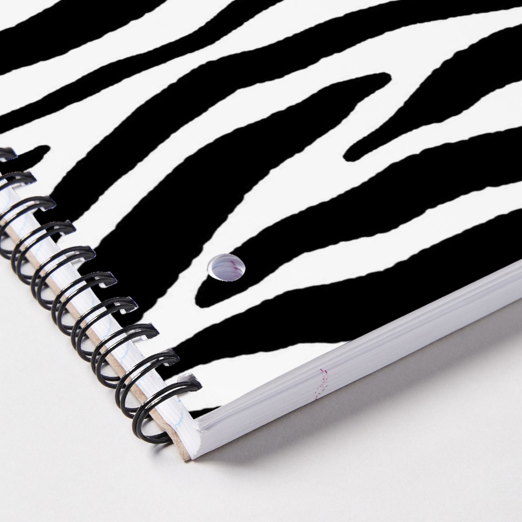 Zebra Print - Black and White Notebook | Shutterfly