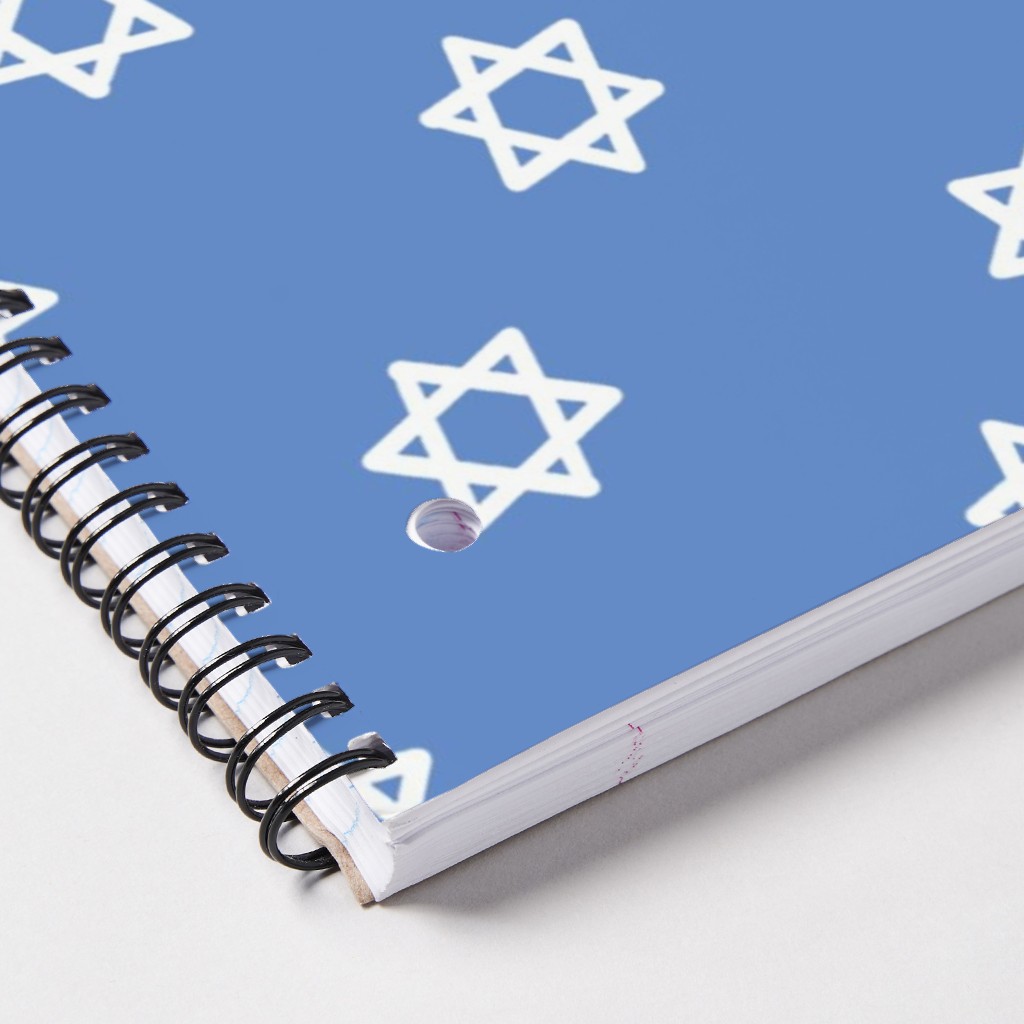 Star of David - White & Blue Notebook | Shutterfly