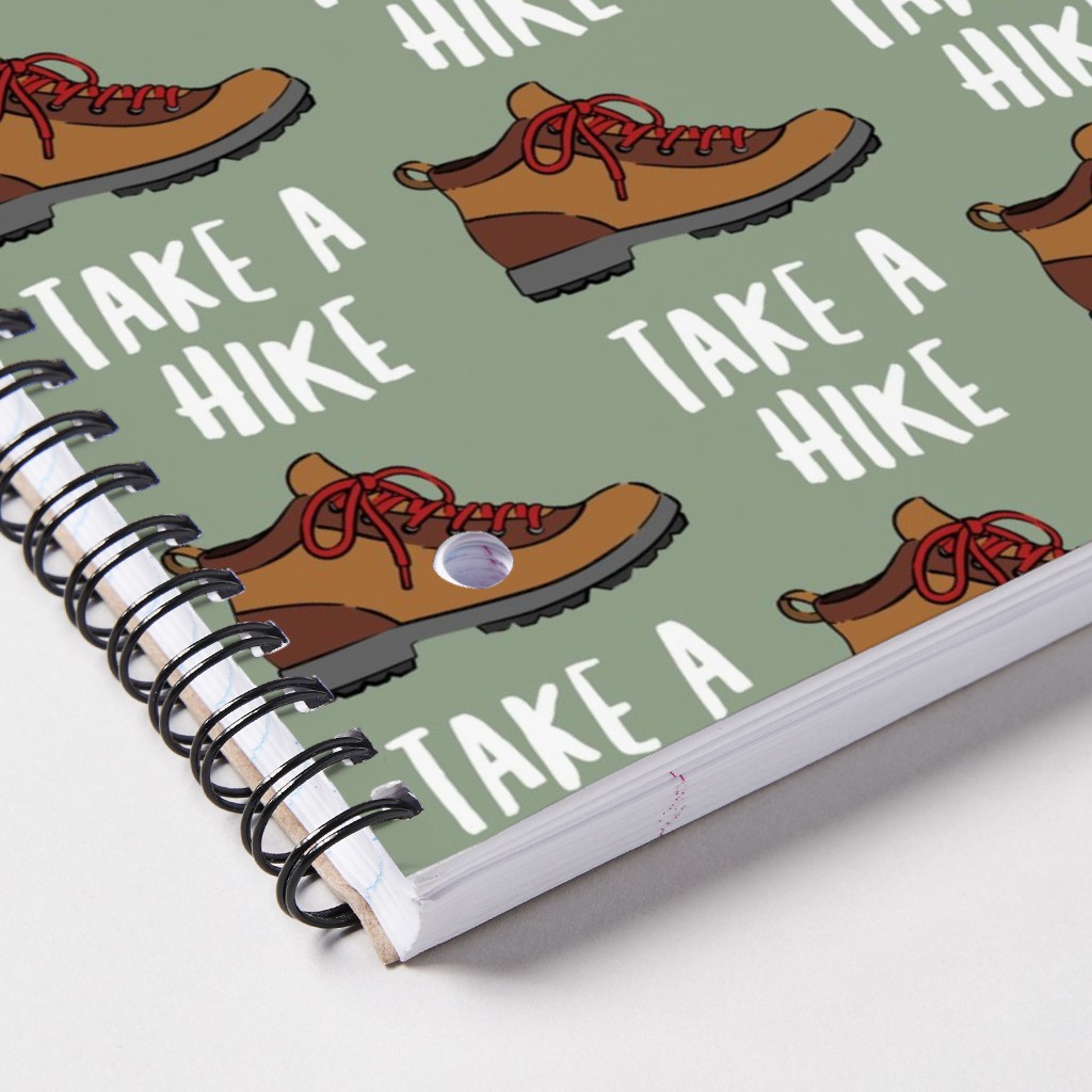 Hiking, Take a Hike - Green Notebook | Shutterfly