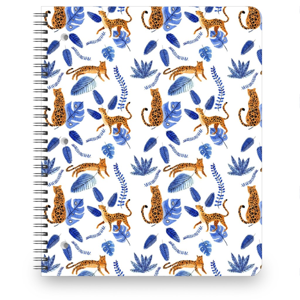 Leopard Tropical Exotic - Blue Notebook | Shutterfly
