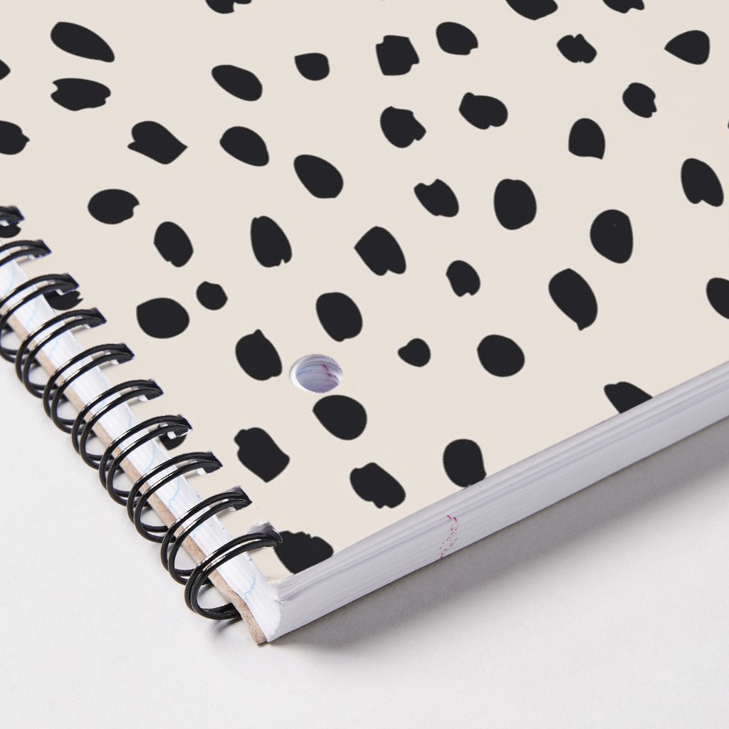Black Marks - Creamy Beige Notebook | Shutterfly