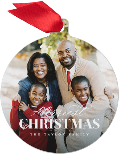 Circle Metal Ornament | Shutterfly