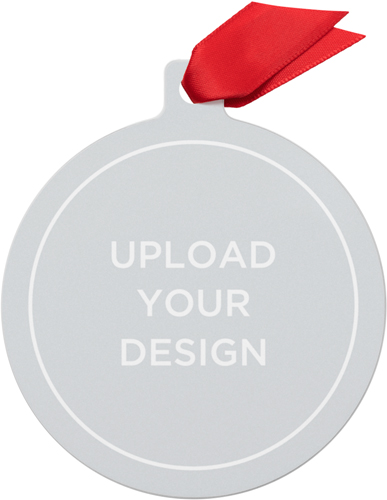 Upload Your Own Design Circle Metal Ornament | Shutterfly