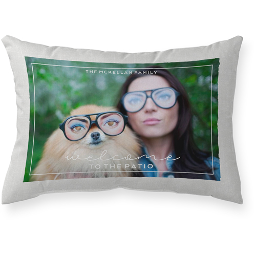 Welcome Patio Outdoor Pillow by Shutterfly | Shutterfly