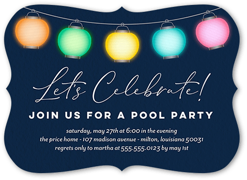 Colorful Party Invitations | Shutterfly