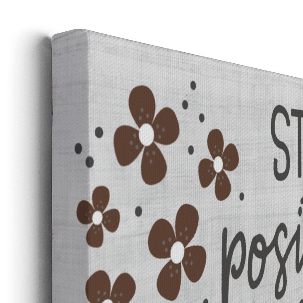 Stay Positive Work Hard - Neutral Photo Tile | Shutterfly
