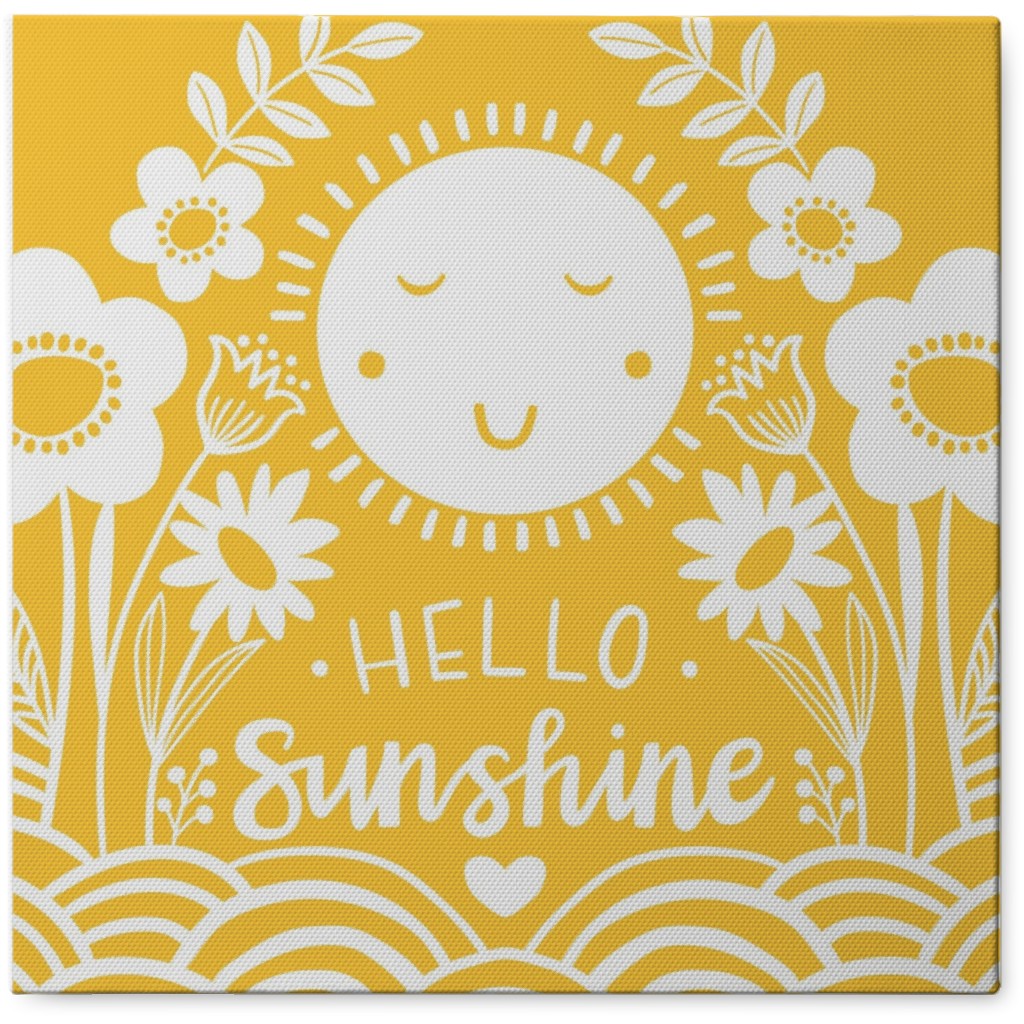 Hello Sunshine - Yellow Photo Tile | Shutterfly