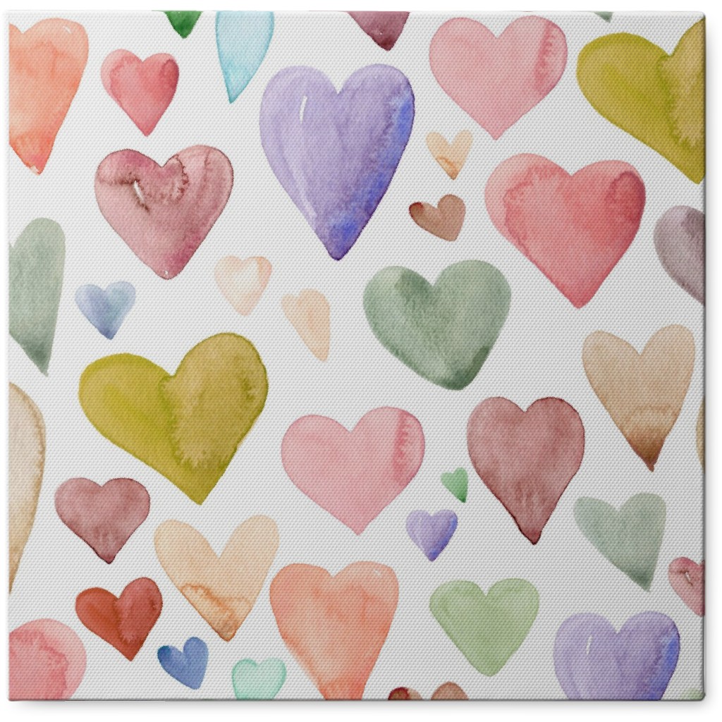 Earth Tone Hearts - Multi Muted Photo Tile | Shutterfly