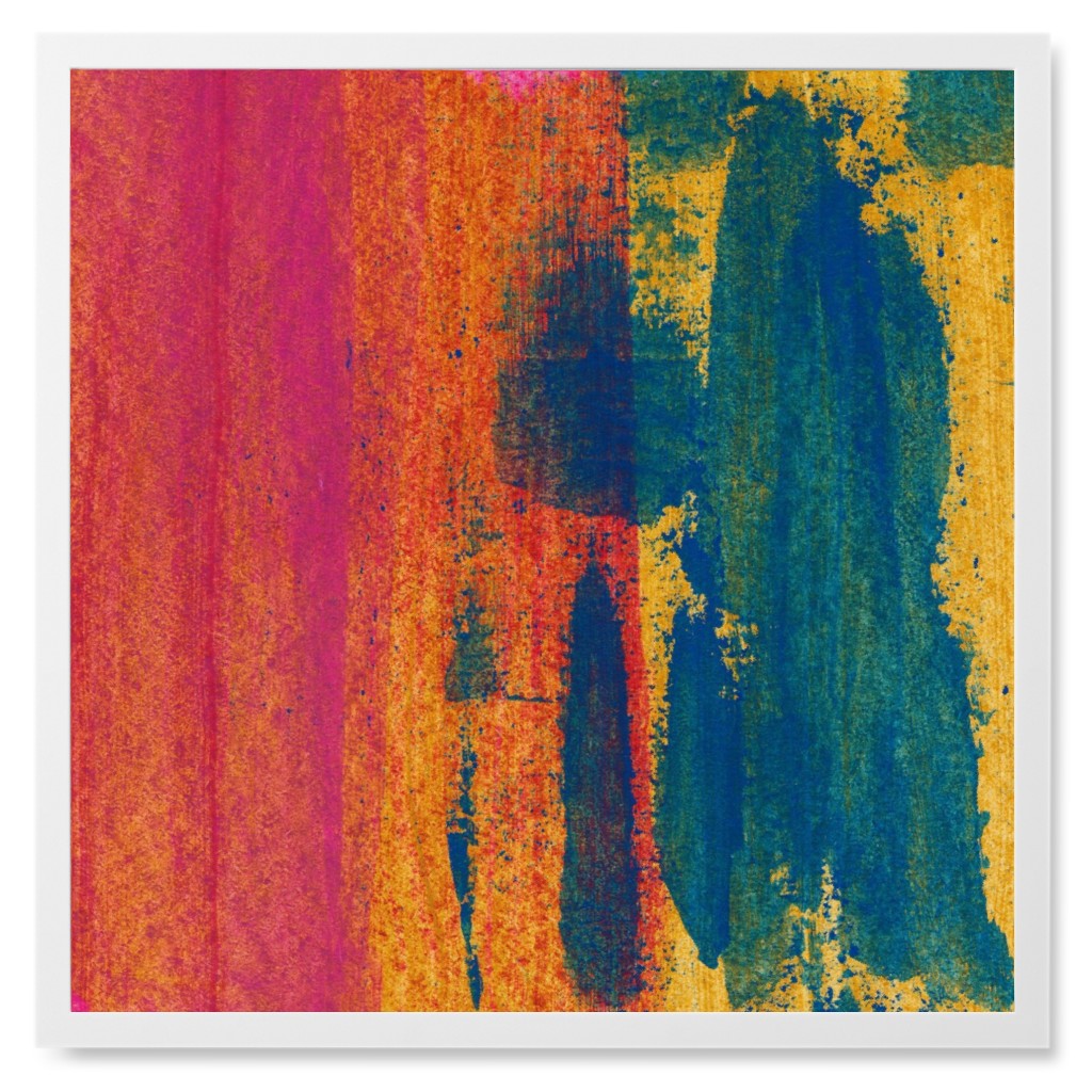 Pink Blue Vertical Stripes Photo Tile | Shutterfly