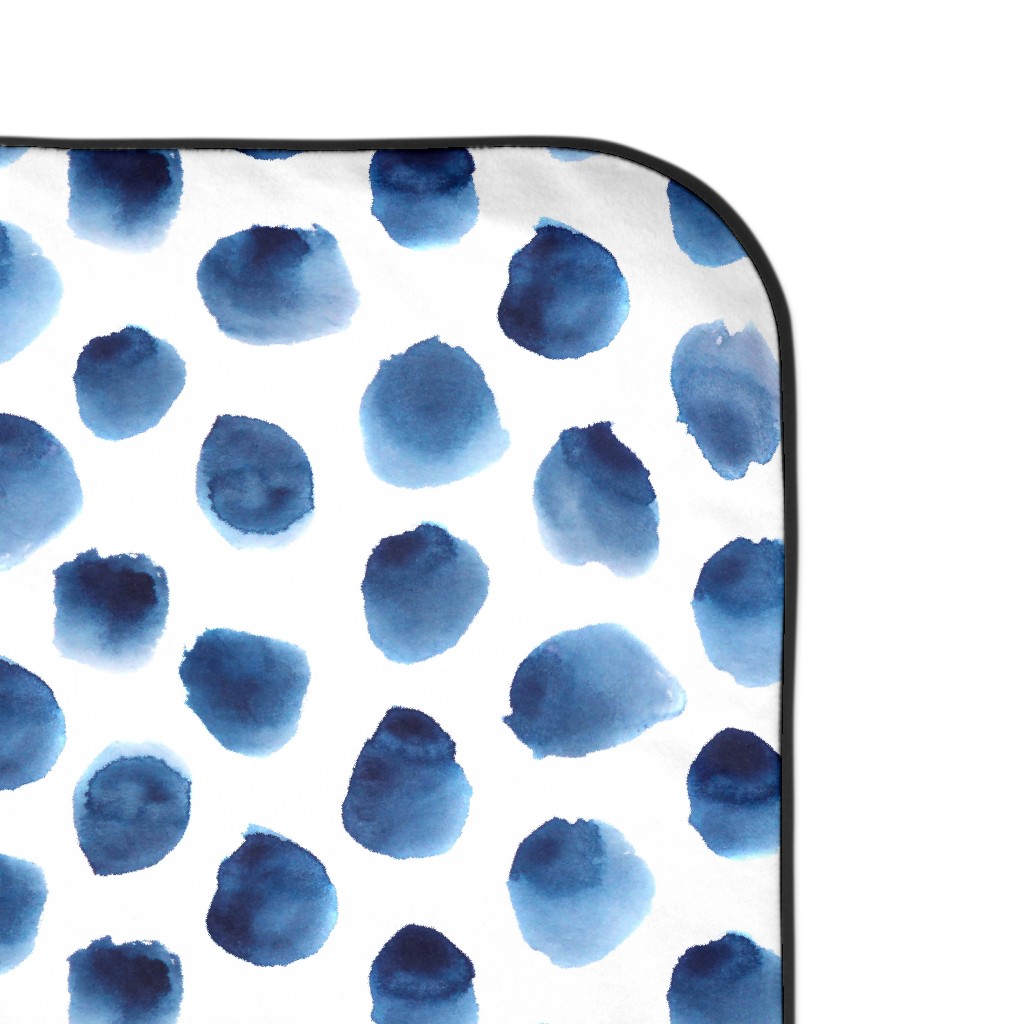 Freshness Watercolor Polka Dot - Blue Picnic Blanket | Shutterfly