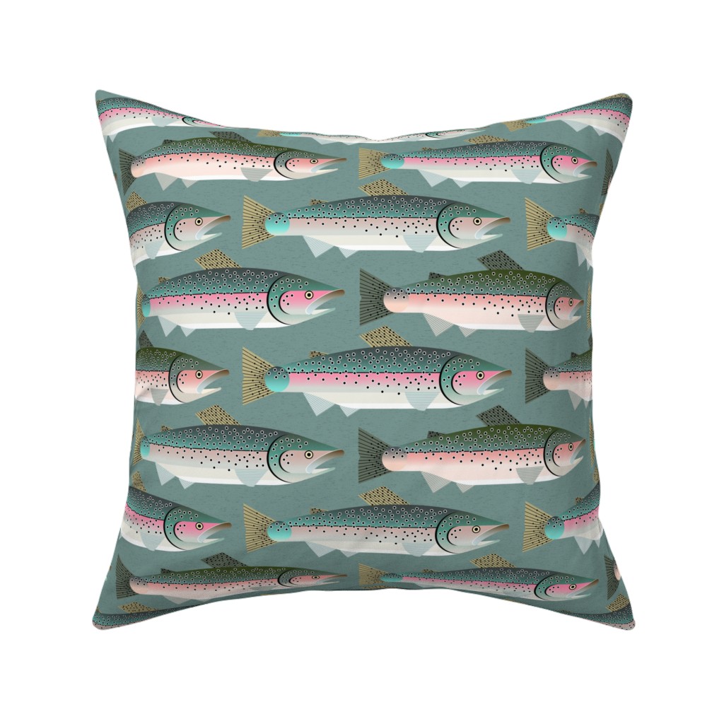 Trout Fishing Pillow | Shutterfly