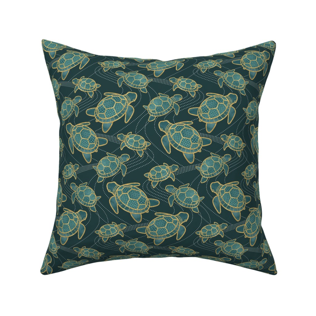 Turtles - Green Pillow | Shutterfly
