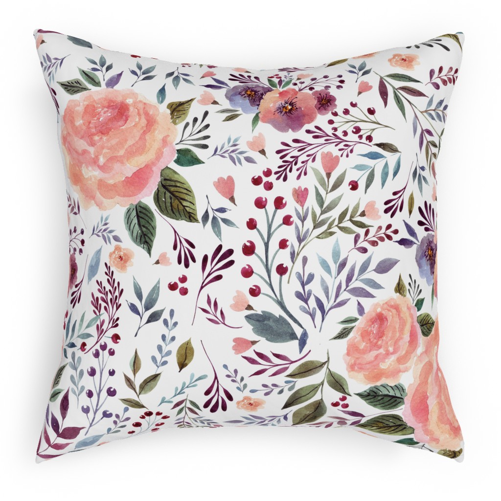Floral Love Print Pillow | Shutterfly