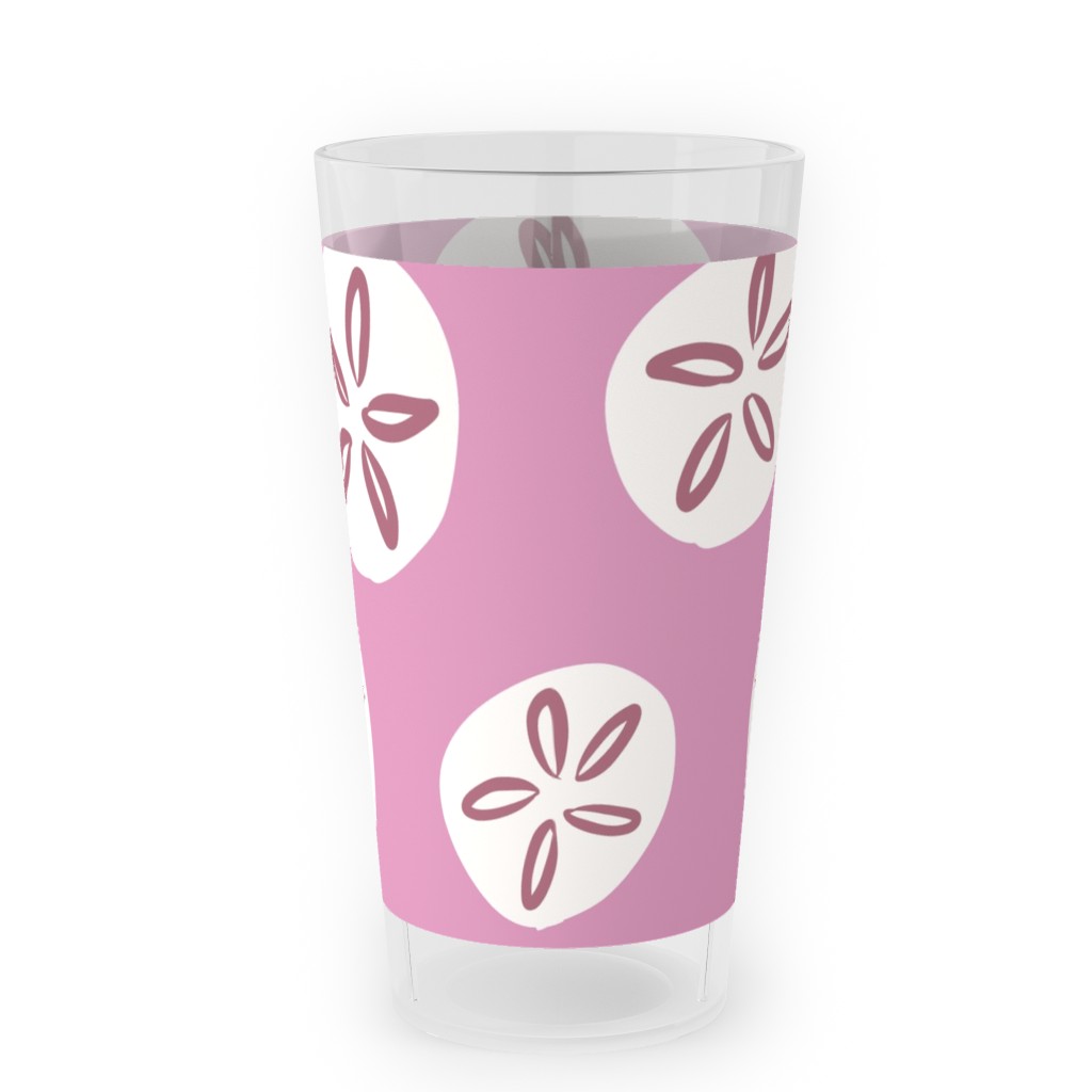 Sand Dollar Sea Shells Outdoor Pint Glass | Shutterfly