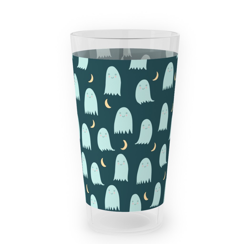 Cute Halloween Ghosts Outdoor Pint Glass | Shutterfly