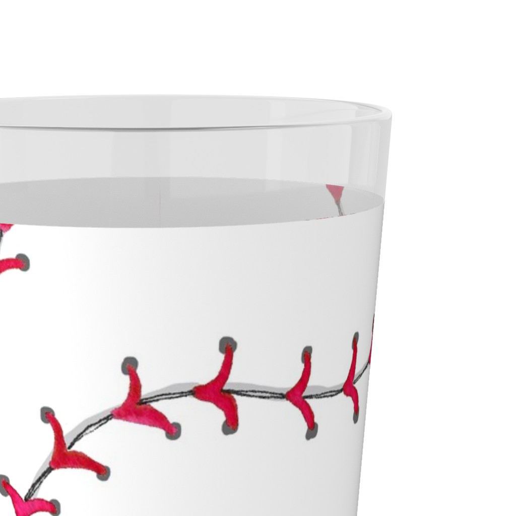 Baseball Seams - White Outdoor Pint Glass | Shutterfly