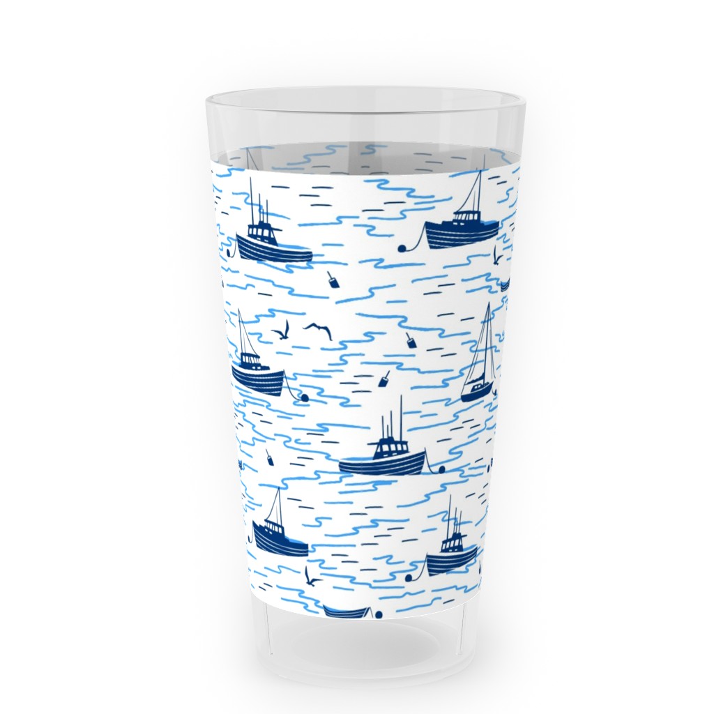 Harbor Boats - White Outdoor Pint Glass | Shutterfly