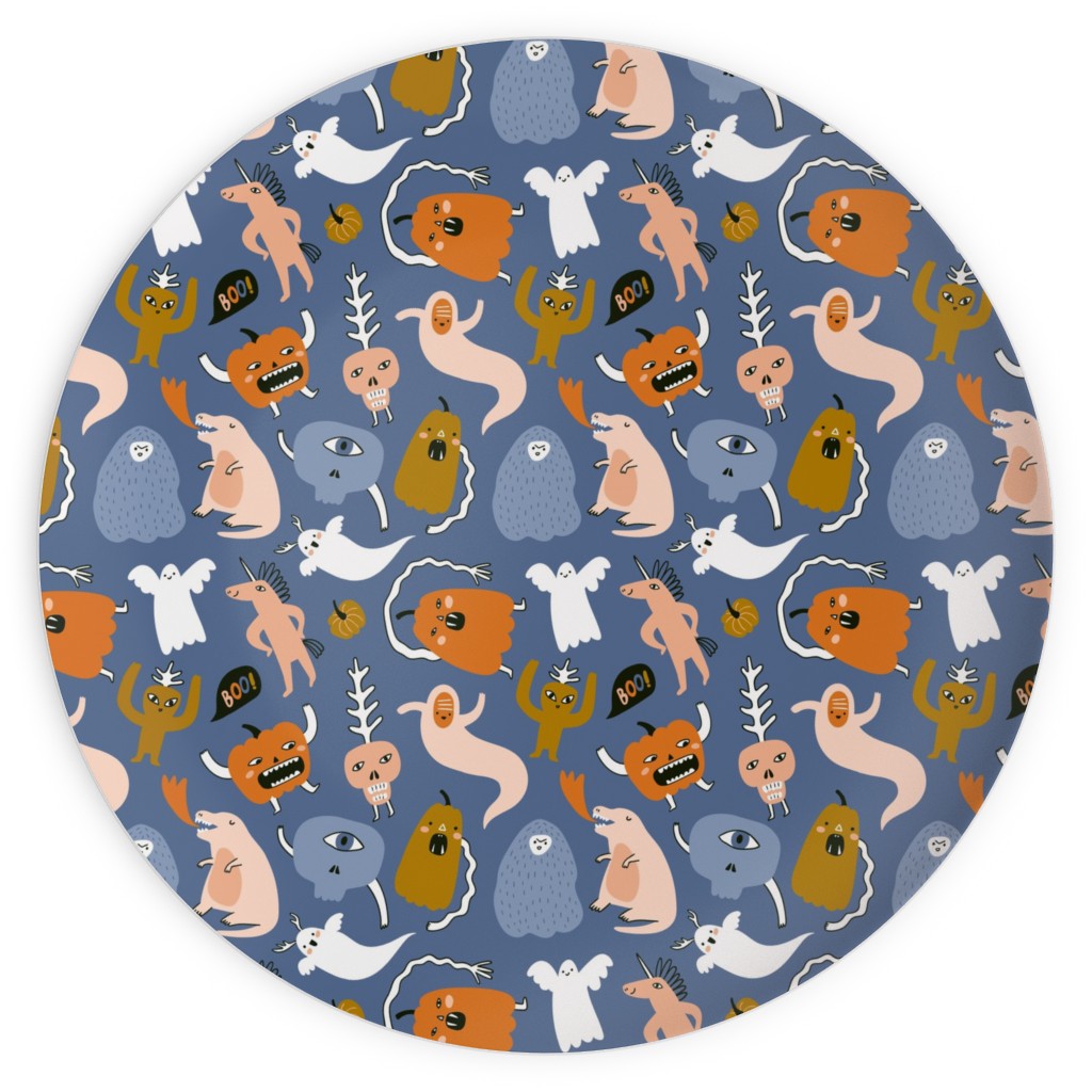 Monsters Pattern - Multi Plates | Shutterfly