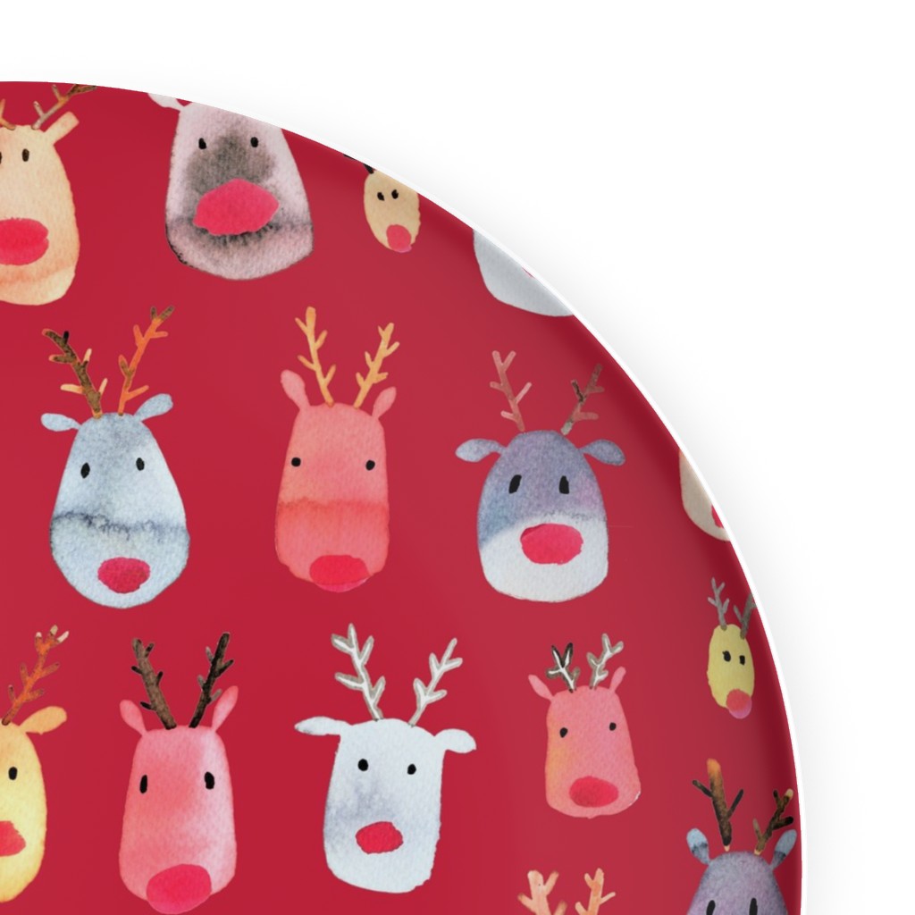 Rudolph Reindeers Plates | Shutterfly