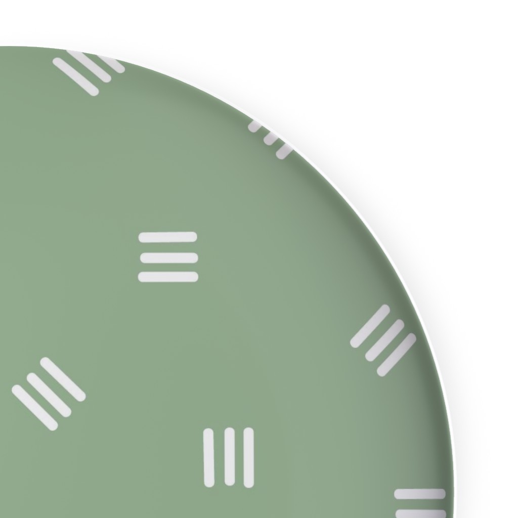 Tossed Groups of Lines - Sage Green Plates | Shutterfly