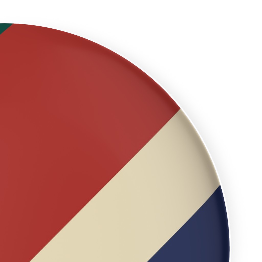 Camping Stripe Diagonal - Multi Plates | Shutterfly