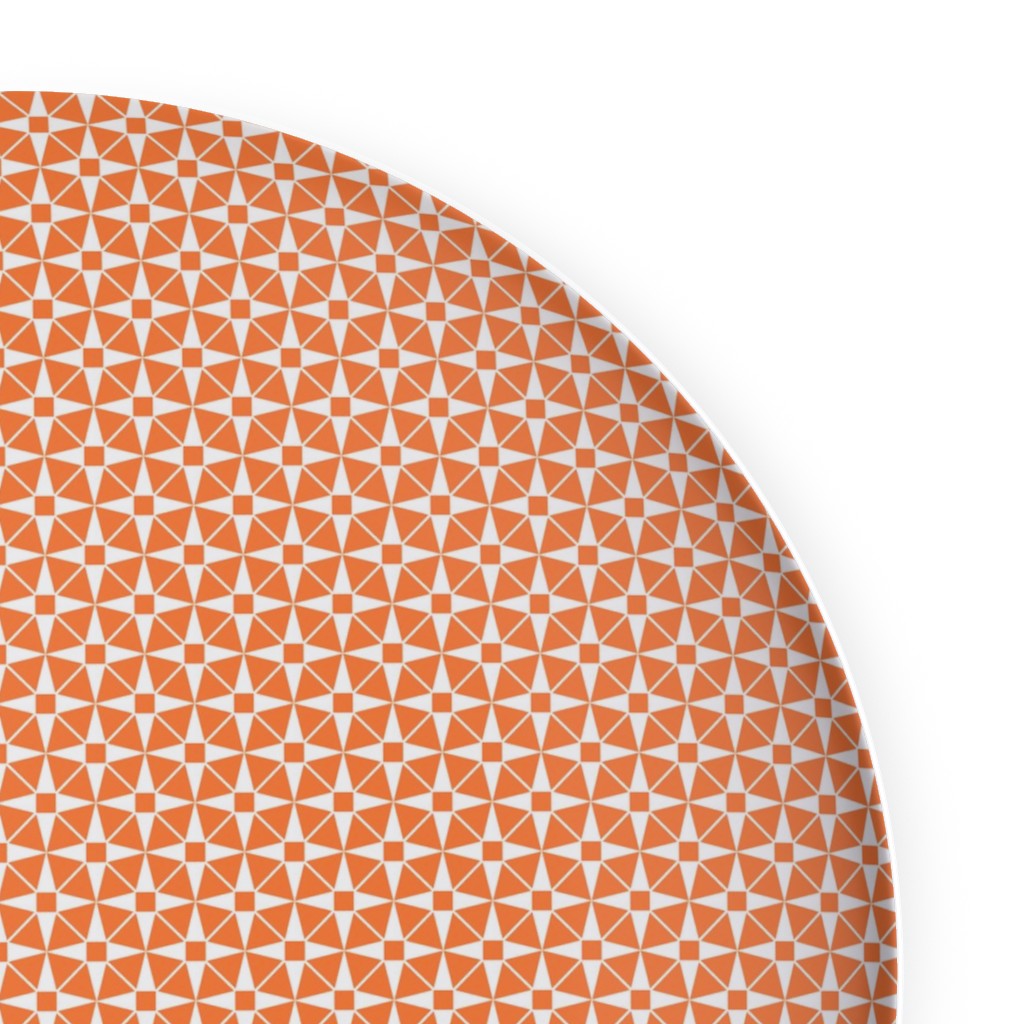 Starburst Geometric - Orange Plates | Shutterfly