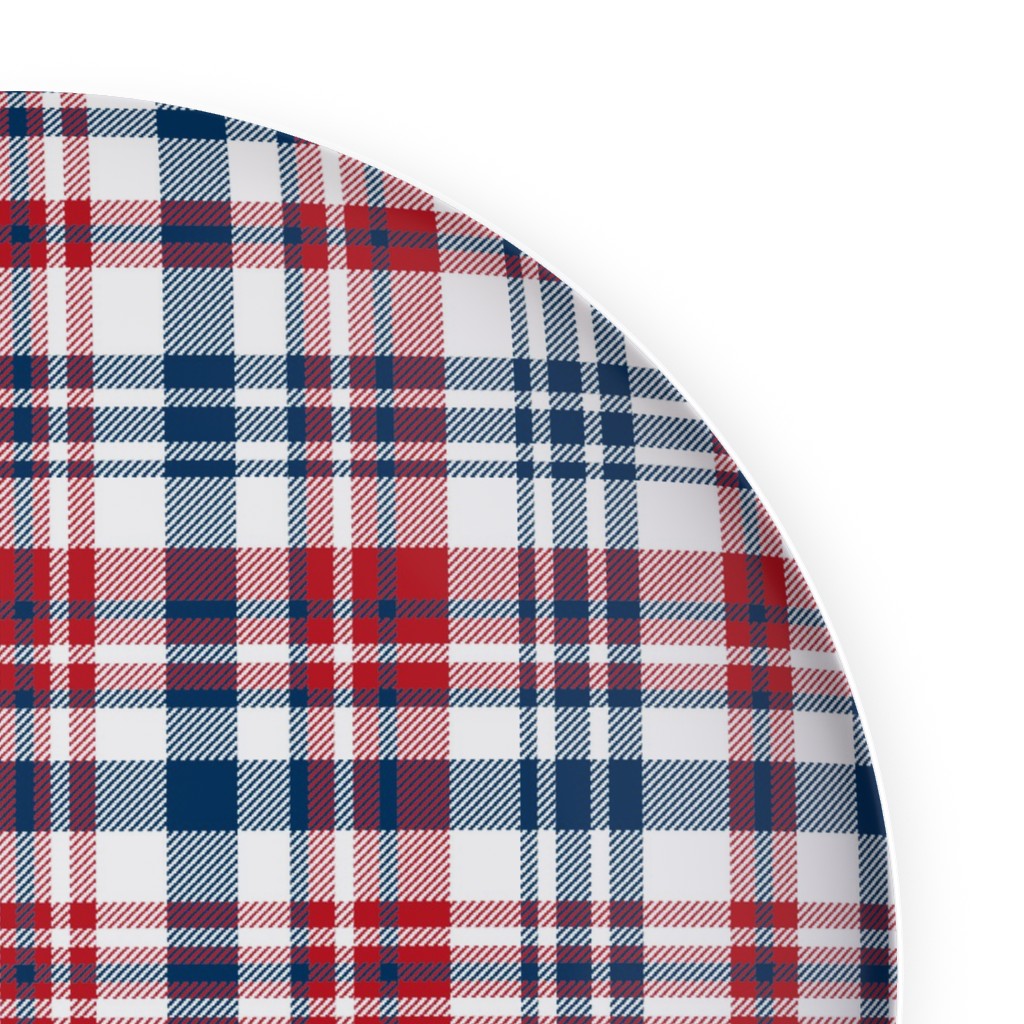 American Plaid - Blue and Red Plates | Shutterfly