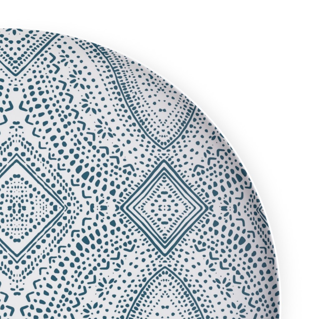 Tribal Dot - Navy Plates | Shutterfly