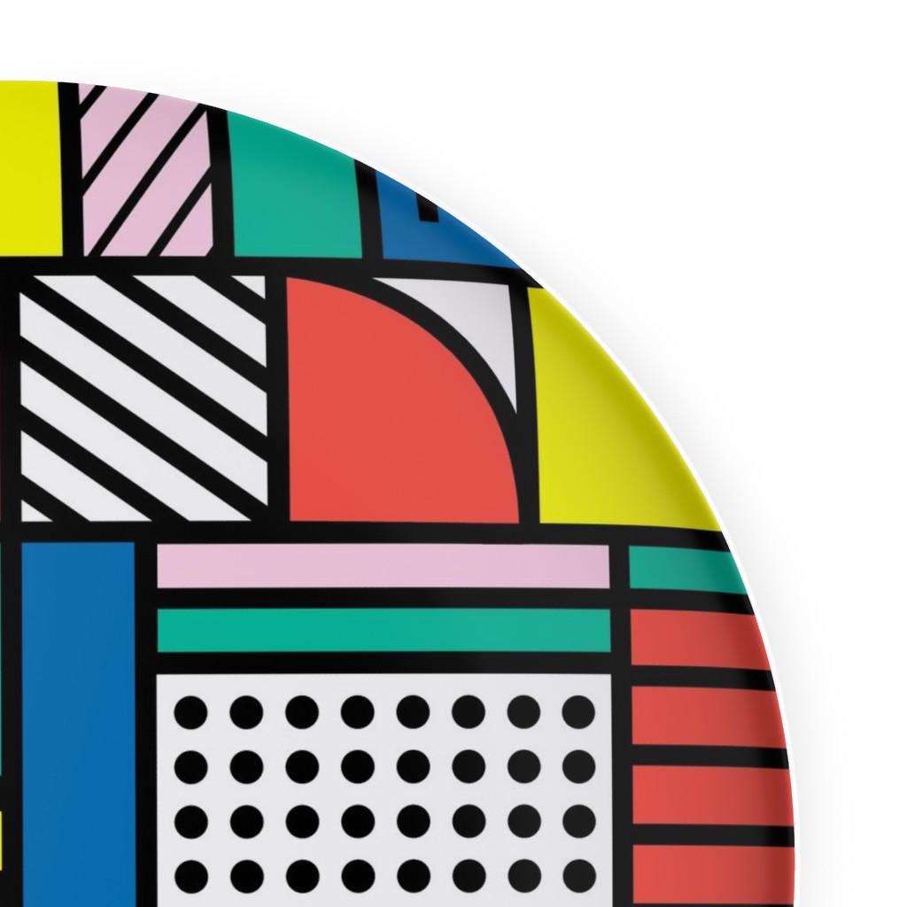 Memphis Color Block Plates | Shutterfly