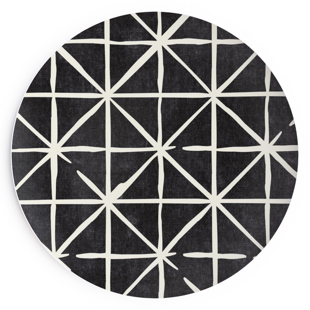 Geometric Triangles - Distressed Geometric Salad Plate | Shutterfly