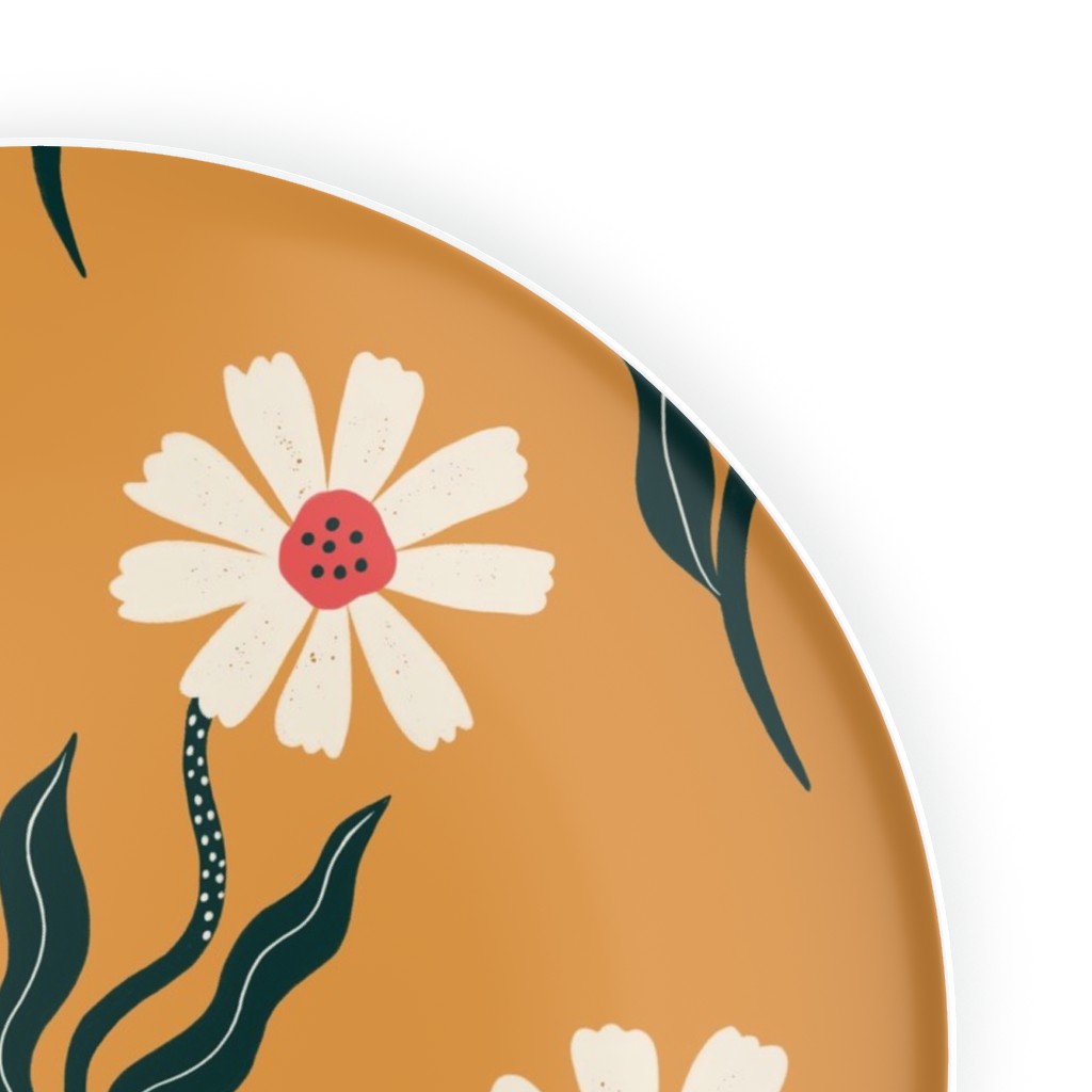 Flower Power - Orange Salad Plate | Shutterfly