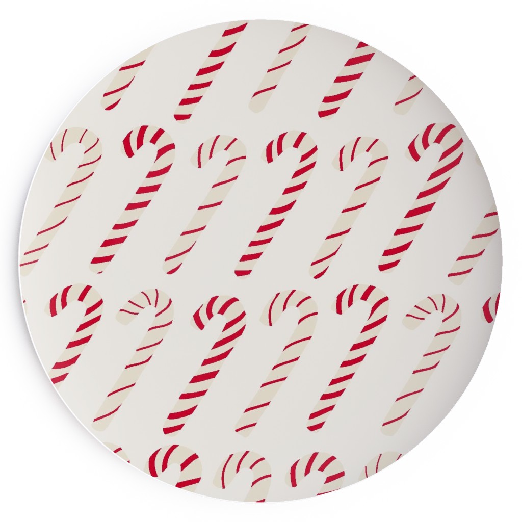 Dancing Candy Canes Salad Plate | Shutterfly