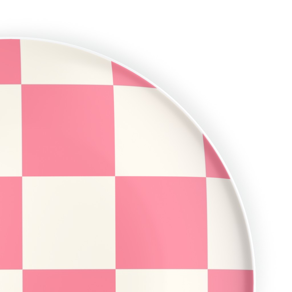 Checkered Pattern - Pink Salad Plate | Shutterfly